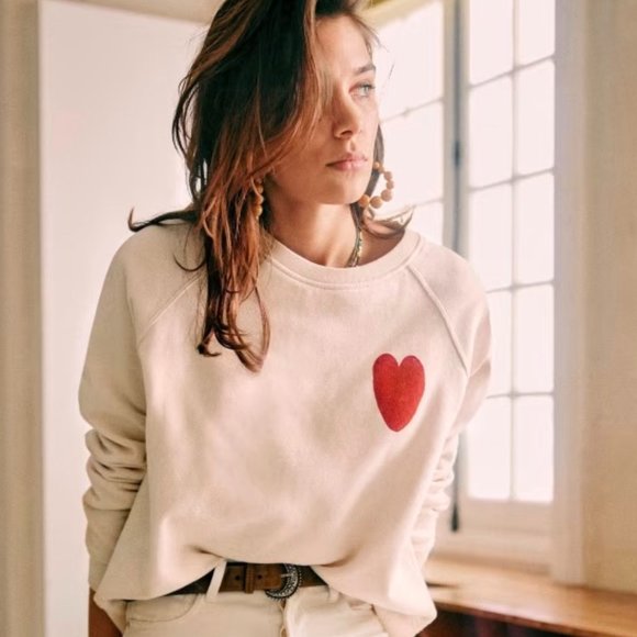 Sezane | Sweaters | Sezane X Bobo Choses Heart Sweatshirt S Guc | Poshmark